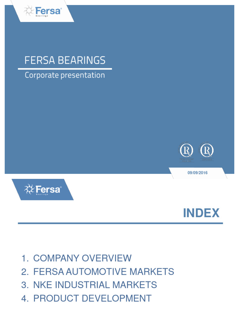 Apresentacao Fersa Nke | PDF | Bearing (Mechanical) | Truck
