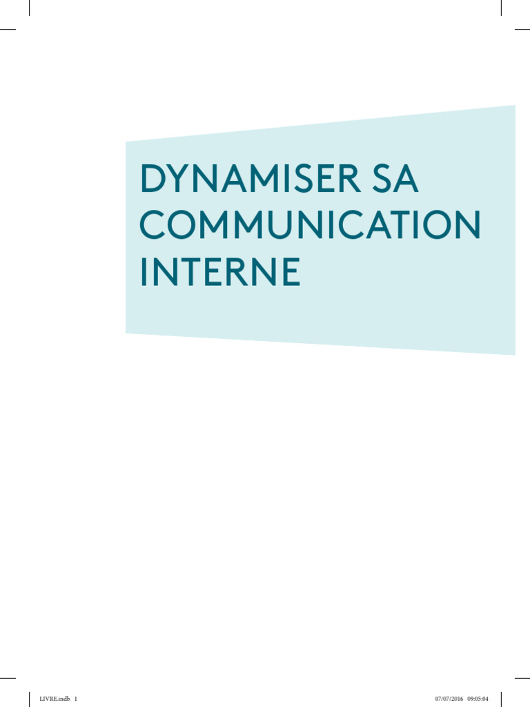 Dynamiser Sa Communication Interne | PDF | la communication | Business