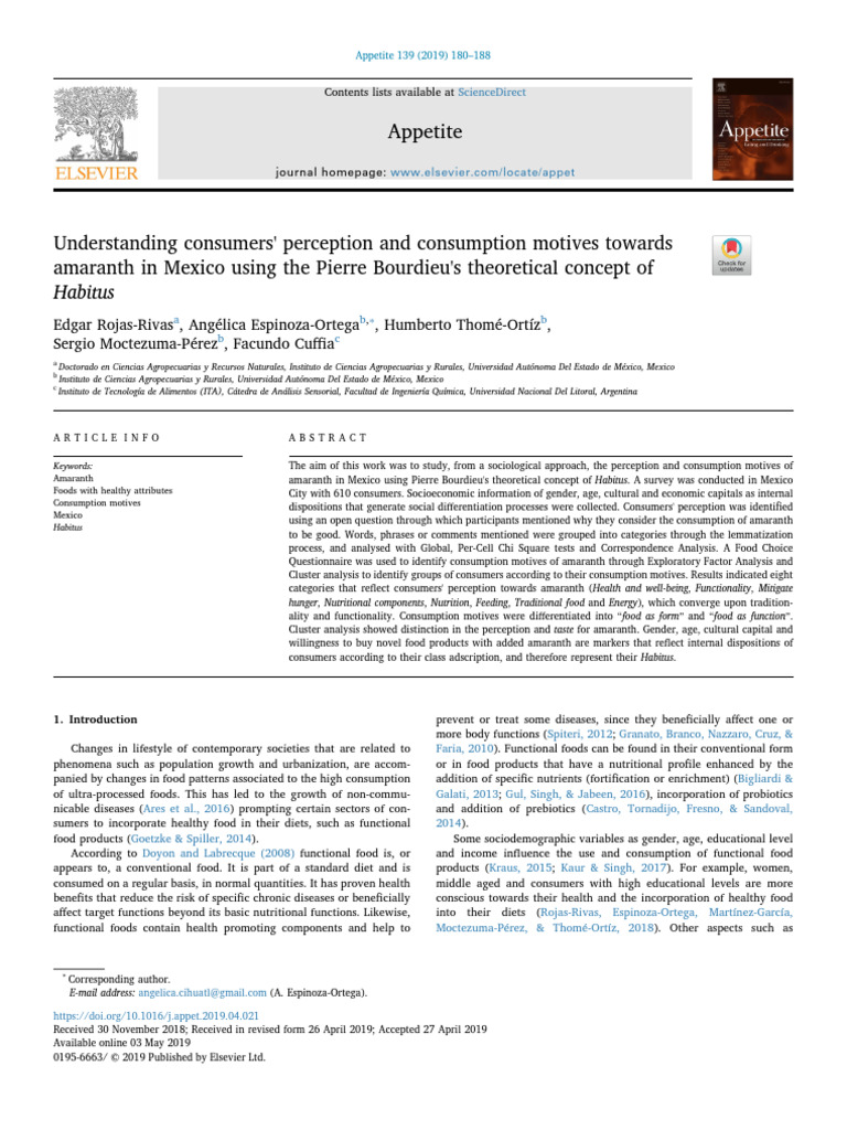 Appetite: Habitus | PDF | Foods | Nutrition