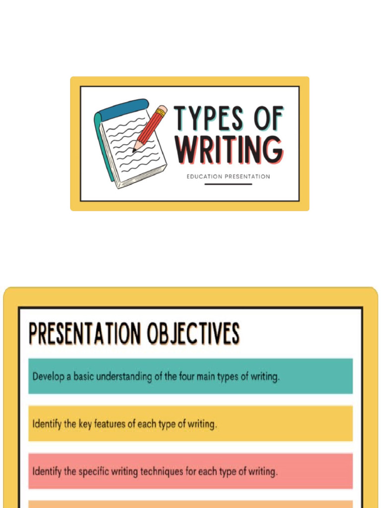types of writing | PDF