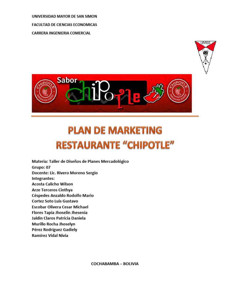 Taller Chipotle Final-1pdf | PDF | Inflación | Marketing