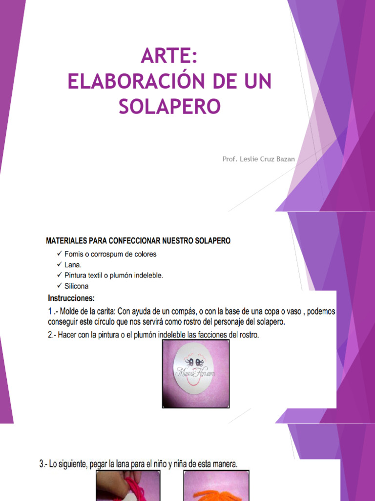 Clase de Arte Elaboración de Solaperos 2024 | PDF