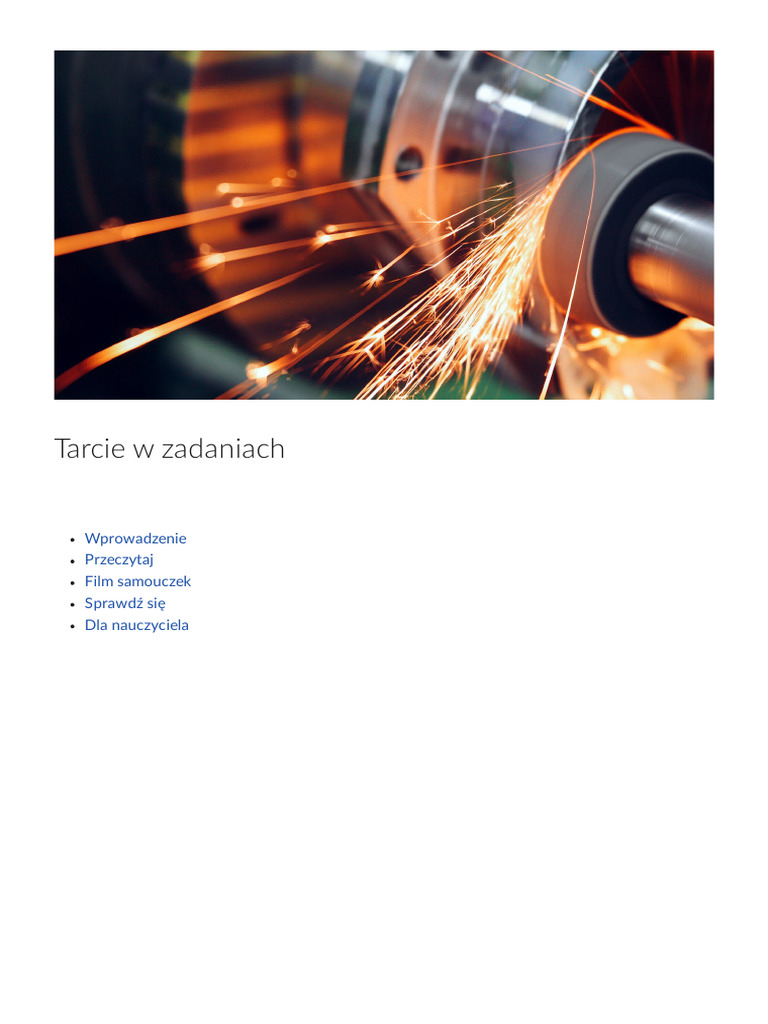Tarcie W Zadaniach | PDF