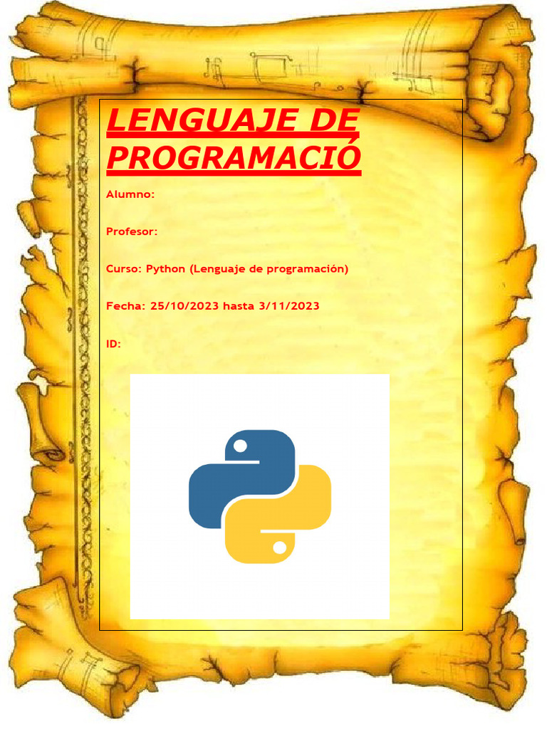 Cuaderno de Informes n13 | PDF | Python (lenguaje de programación) | Ciencias de la Computación