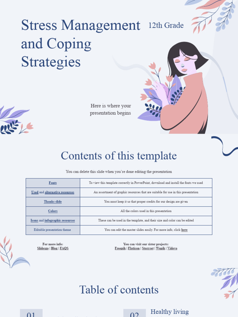 Stress Management and Coping Strategies by Slidesgo | PDF | Physical ...