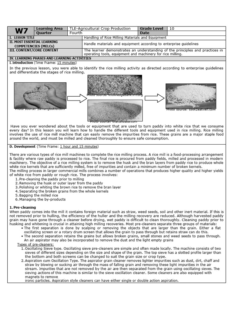 Q4 AFA Agricrop 10 Week 7 | PDF | Rice | Abrasive Q4 AFA Agricrop 10 Week 7 | PDF | Rice | Abrasive