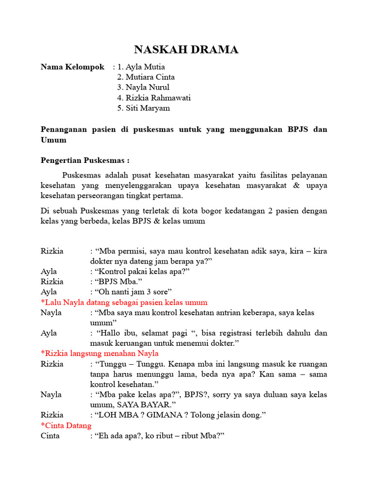 Penanganan Pasien BPJS vs Umum di Puskesmas | PDF