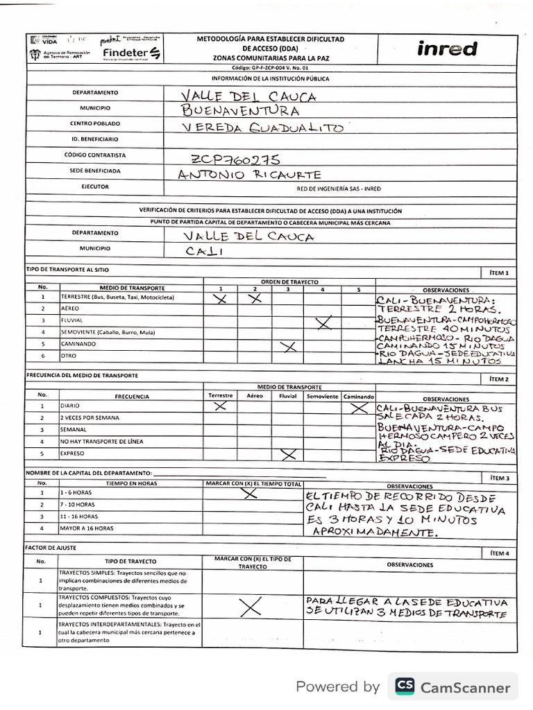 Ejemplo Formato F27 DDA | PDF