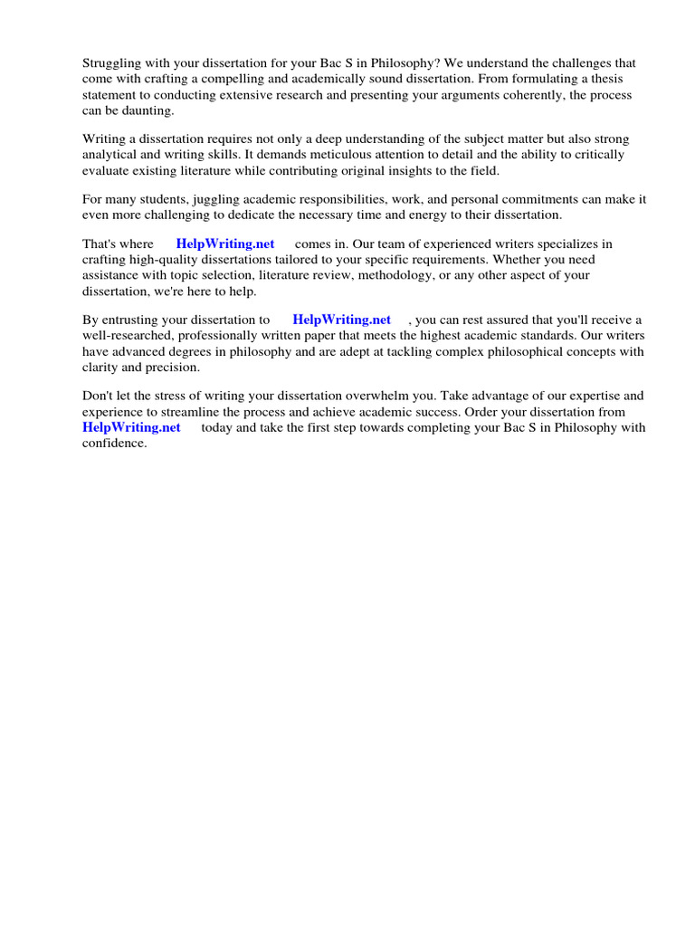 Sujet de Dissertation Philo Bac S | Download Free PDF | Thesis