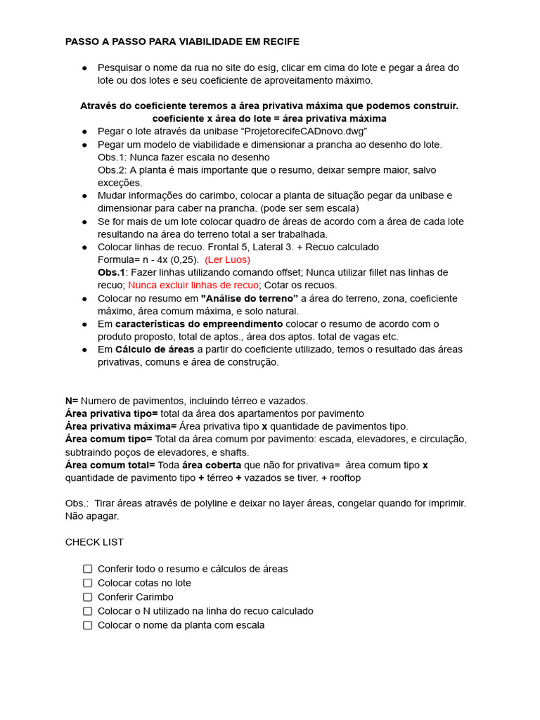 Passo A Passo Viabilidade | PDF