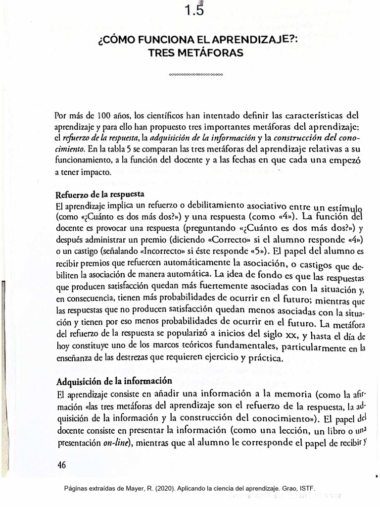Lectura, Parte 1 | PDF | Aprendizaje | Cognición