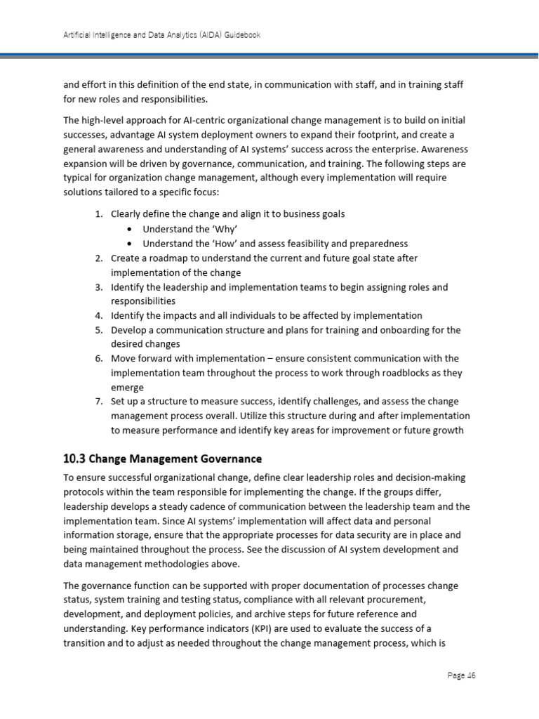 ATARC-AIDA-Guidebook_FINAL-5u | PDF | Change Management | Performance Indicator