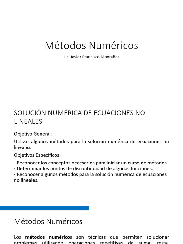 Generalidades Sobre Los Métodos Numericos | PDF | Análisis numérico | Números