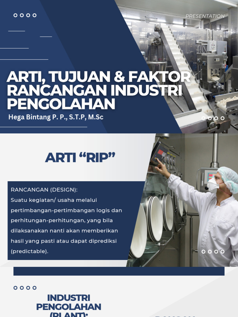 Arti, Tujuan, Dan Faktor Rancangan Industri Pangan | PDF