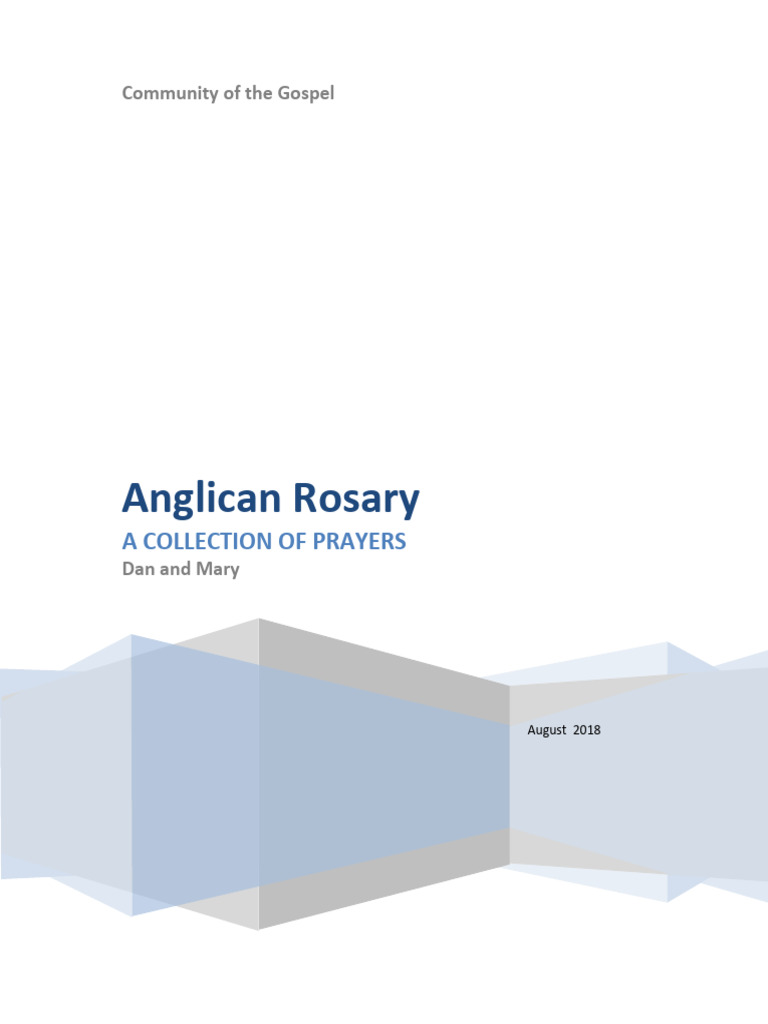 Anglican Rosary Prayer Guide | PDF | Lord's Prayer | Rosary