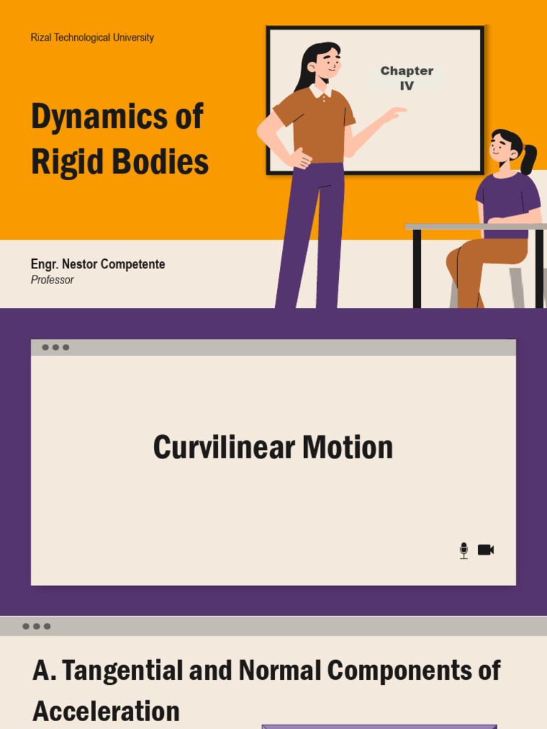 Curvilinear Motion in Rigid Bodies | PDF | Acceleration | Friction