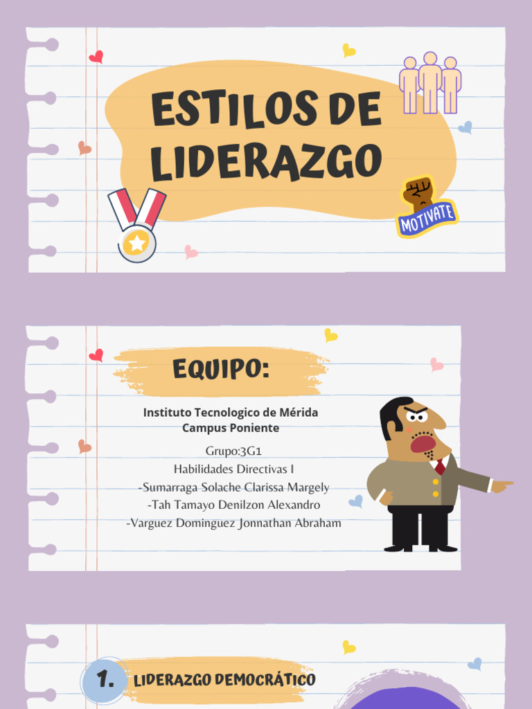 Estilos de Liderazgo | PDF