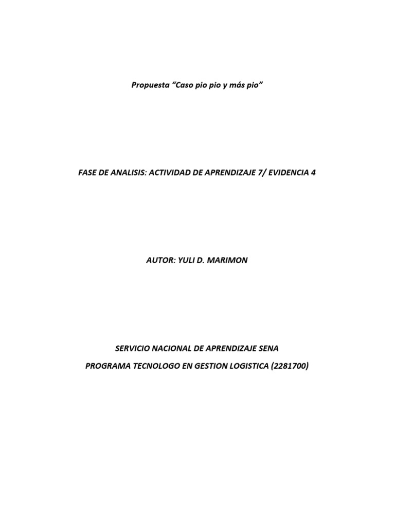 Caso Pio Pio | PDF | Logística | Business
