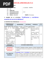 Sesión de Aprendizaje Escuchamos Un Cuento | PDF | Aprendizaje | Evaluación