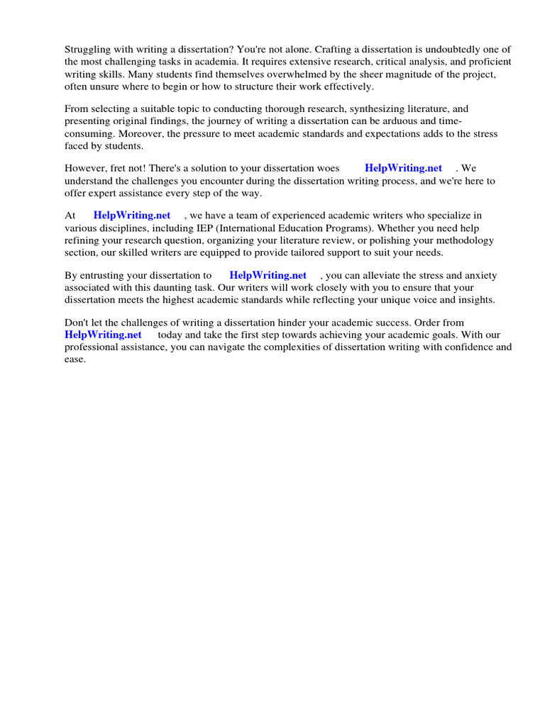 Exemple Dissertation Iep | PDF | Thesis | Essays