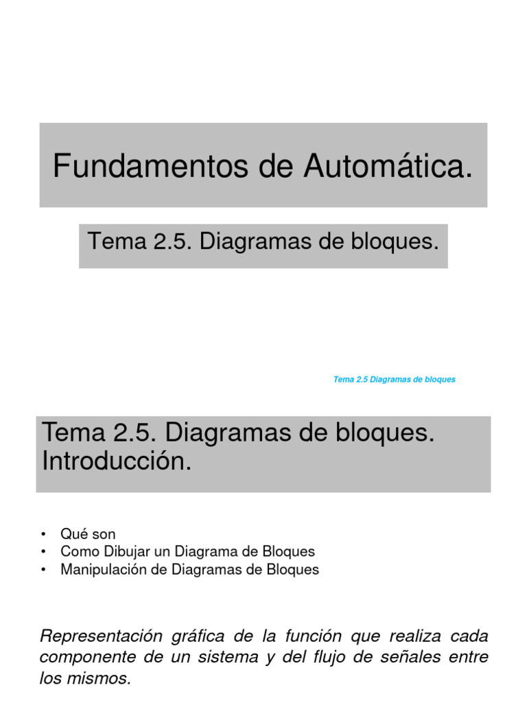 T2.5 Diagramas de bloques 23-24 | PDF | Ecuaciones | Ecuaciones ...