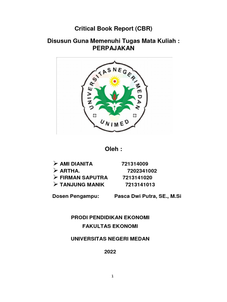 CBR Perpajakan Kel 9 | PDF