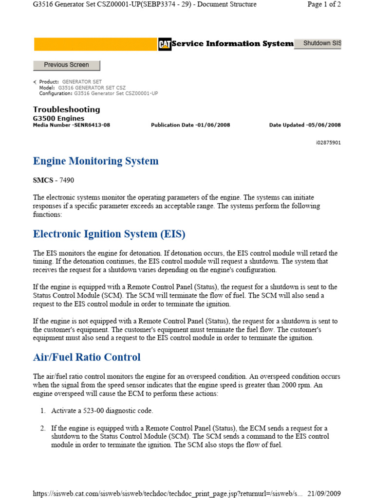 5. Engine Monitoring System | PDF | Ignition System | Manufactured Goods