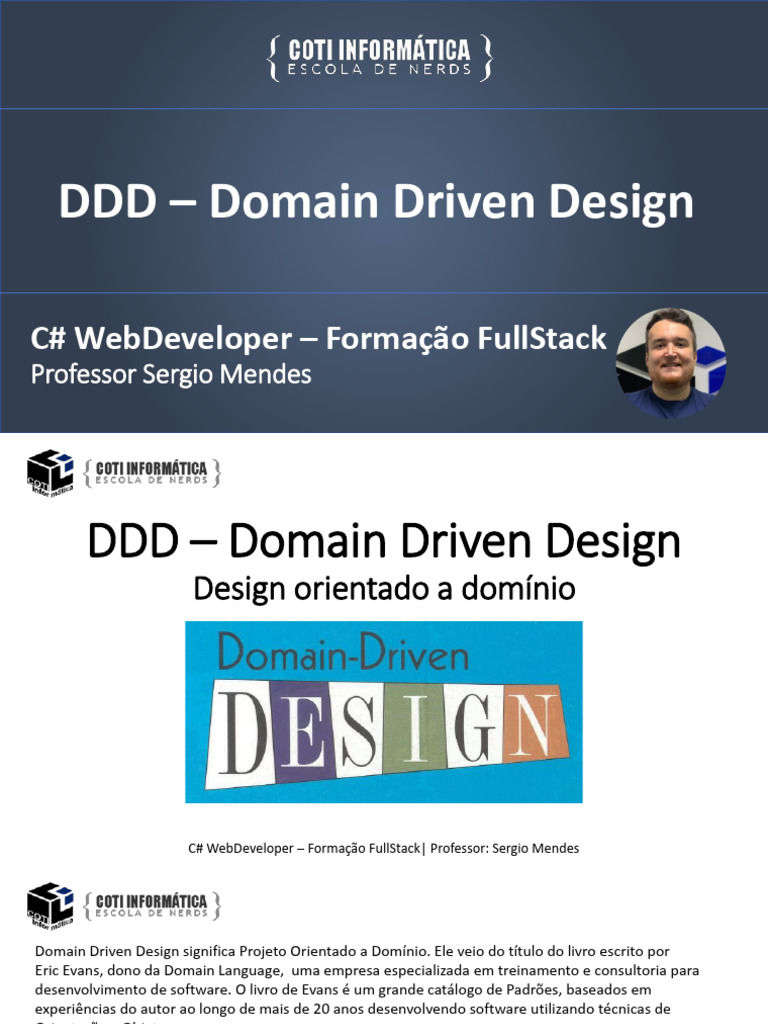 Aula 15 - 13.09.23 DDD - Domain Driven Design | PDF | C Sharp ...