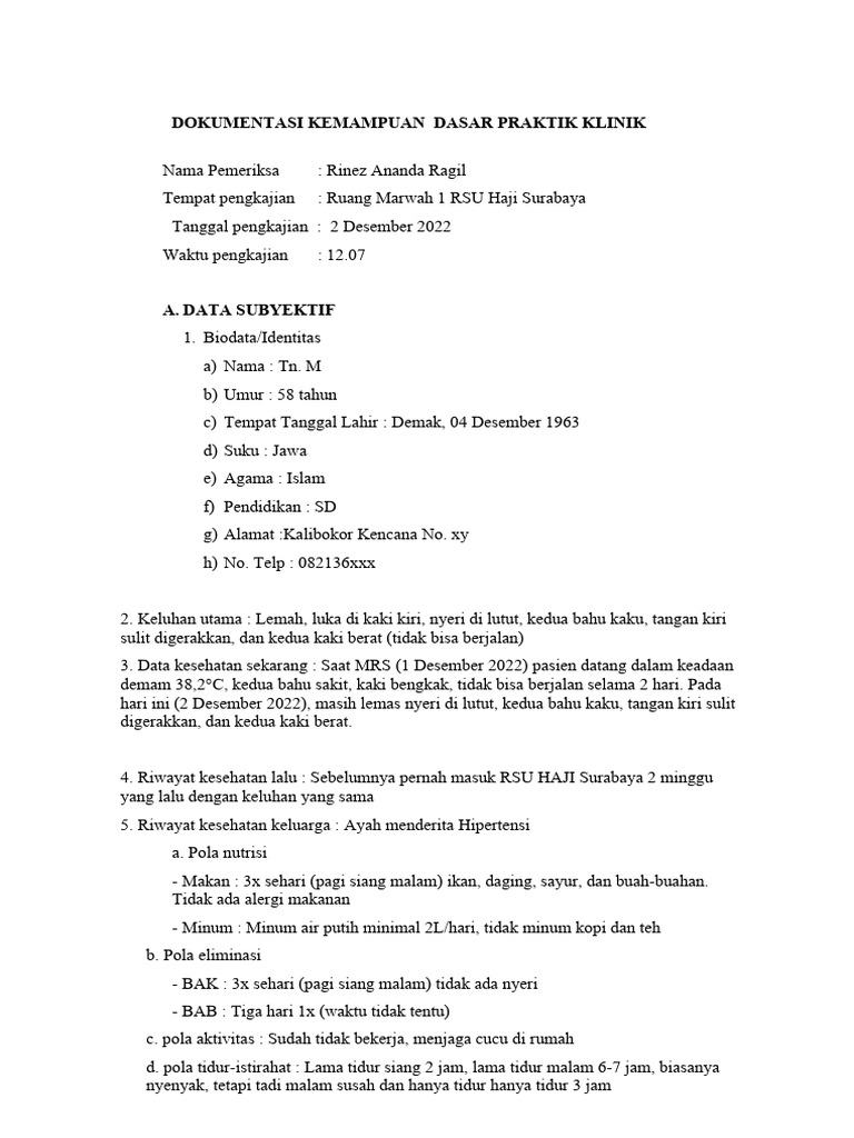 Format Soap Praktek | PDF