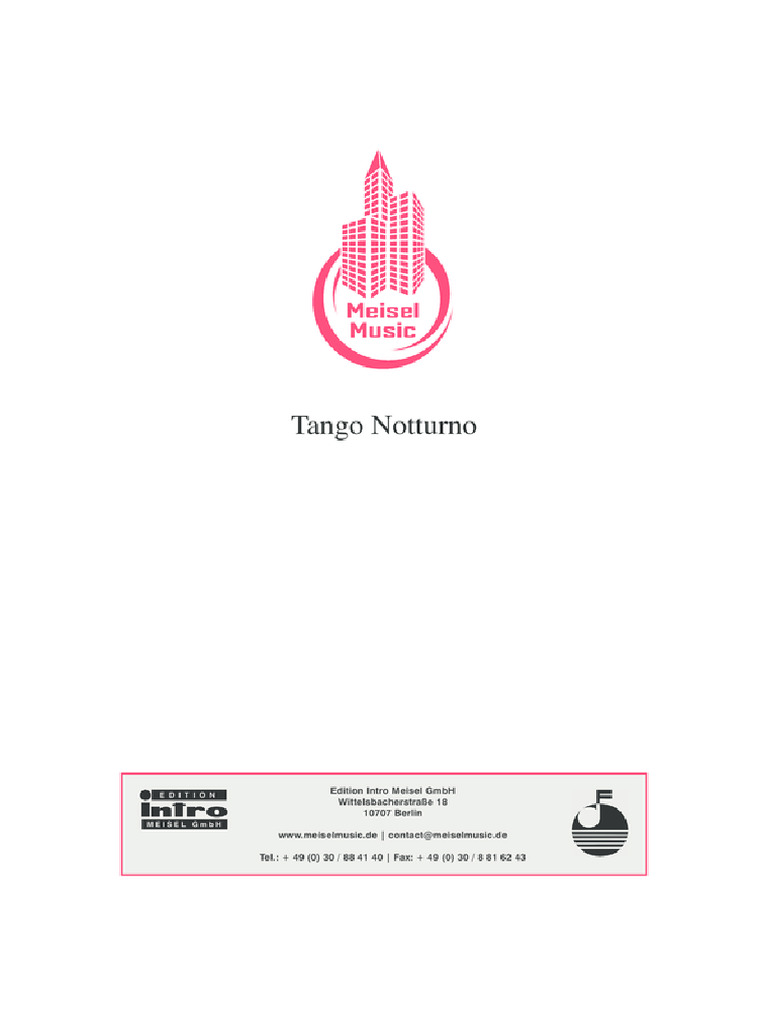Tango Notturno | PDF