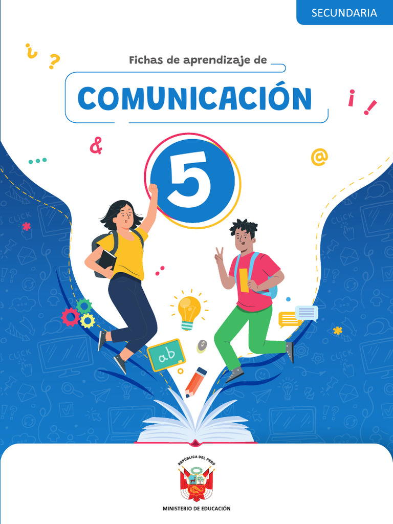 Fichas de Comunicación 5 Secundaria Resueltas | PDF | Infografia | Perú
