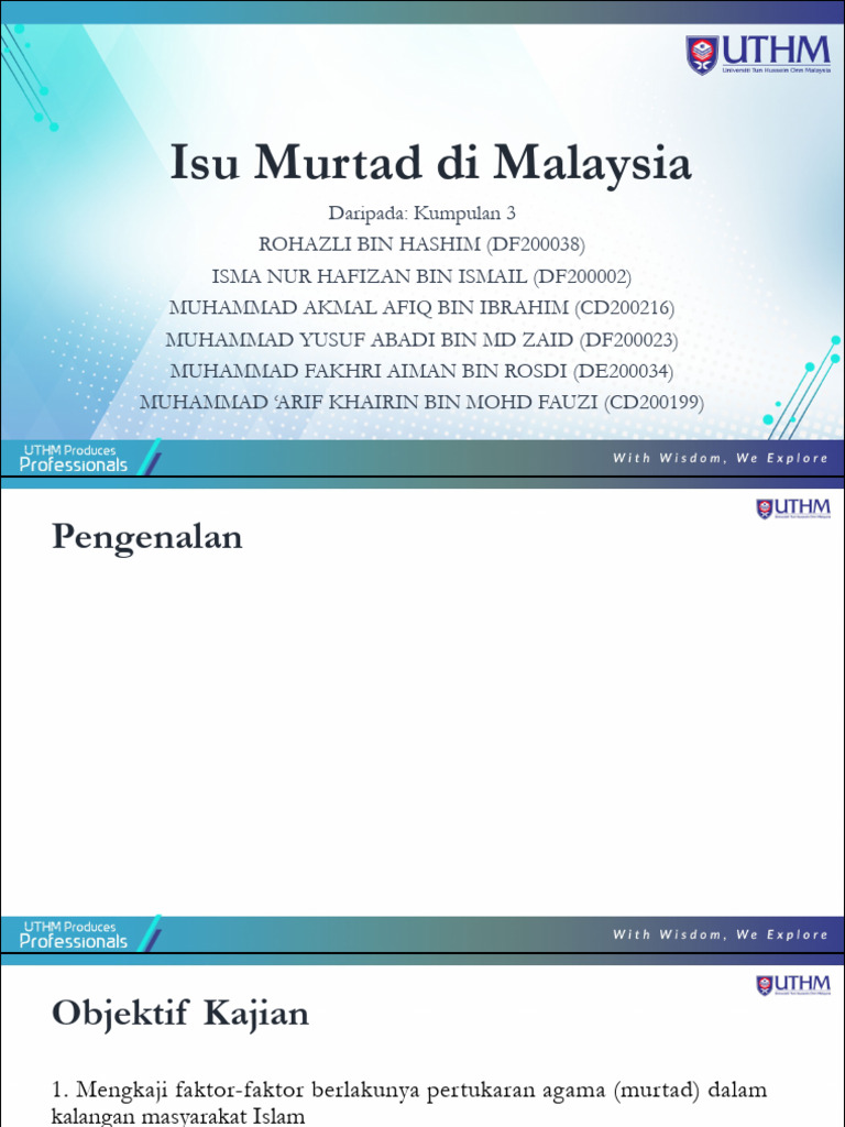 Slide Pengajian Islam (Isu Murtad) | PDF