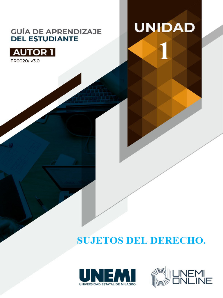 Guía de Estudio: Sujetos del Derecho | PDF | Moodle