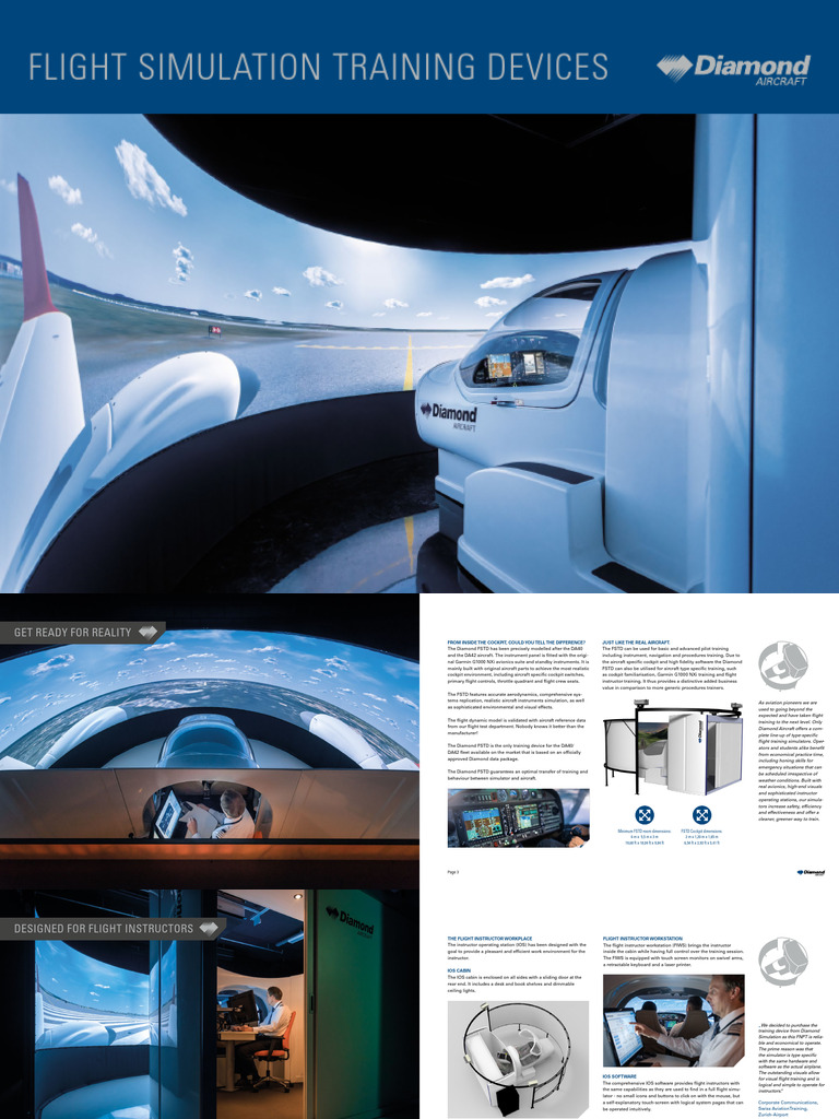 Diamond Flight Simulation Training Devices | PDF | Aviation | Aircraft