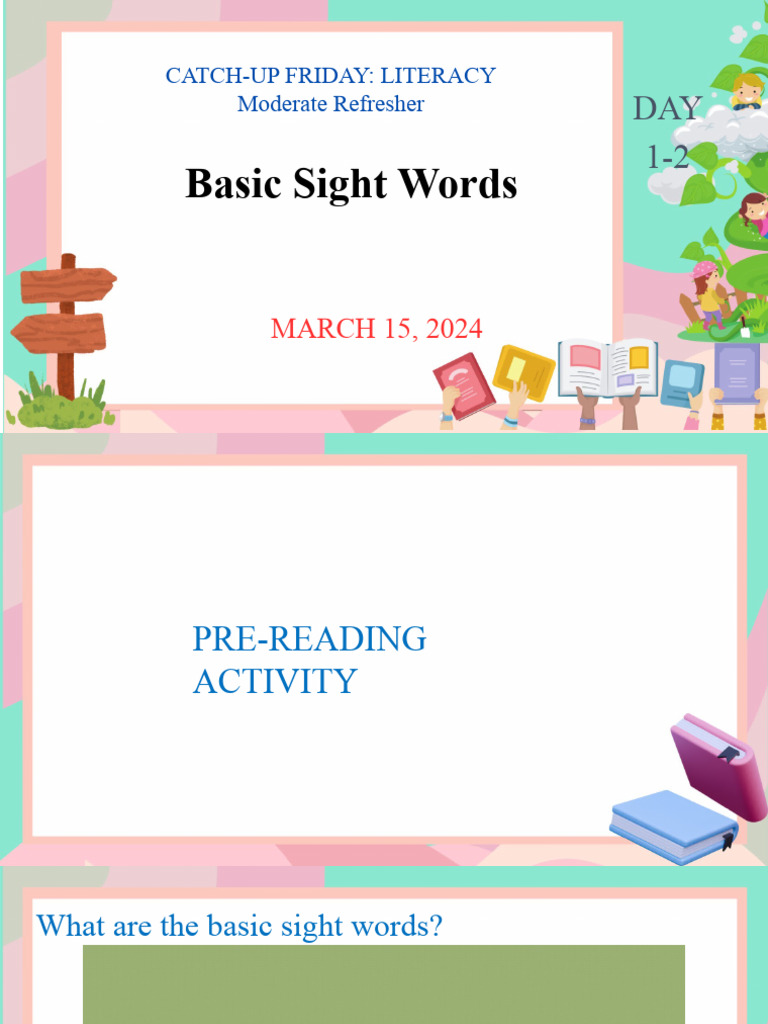 Moderate Refresher CUF March 15 | PDF | Language Arts & Discipline ...