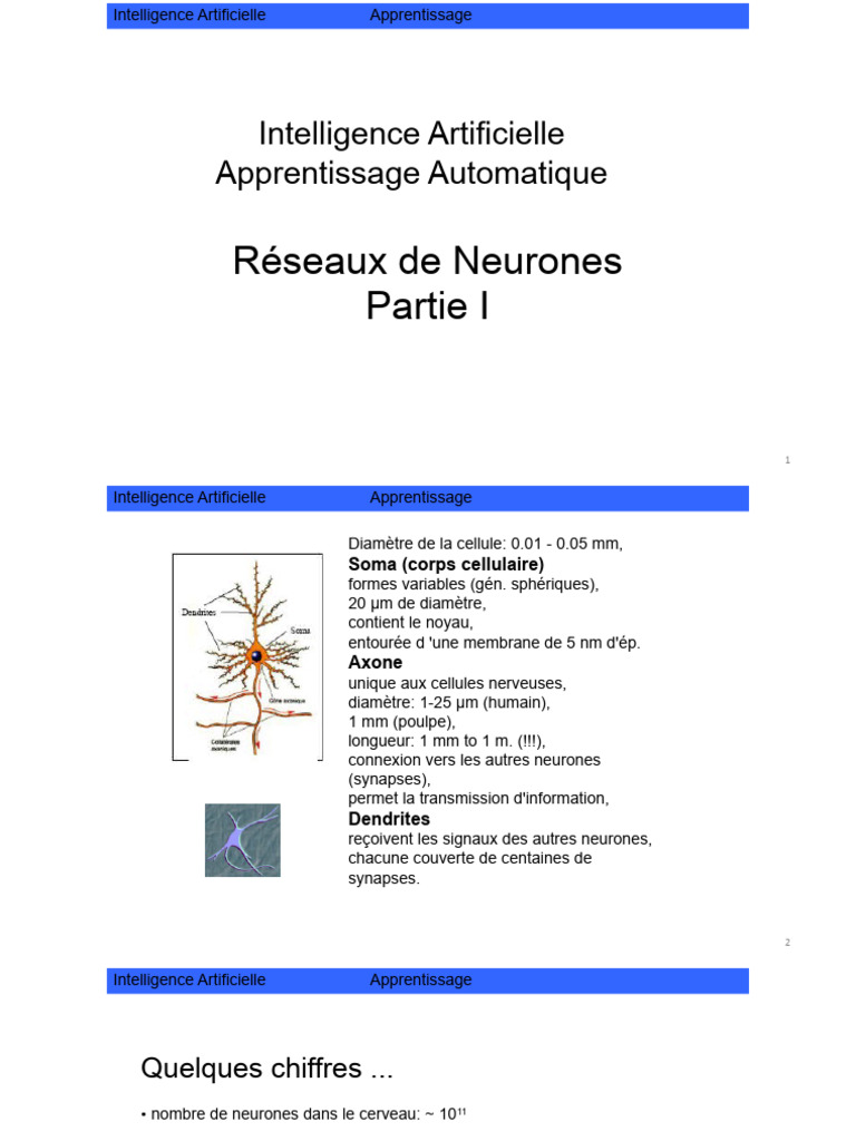 ChapitreAA RN 5 | PDF | Neurone | Apprentissage automatique
