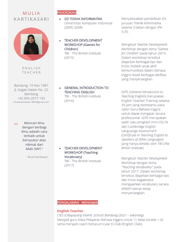 Contoh CV | PDF