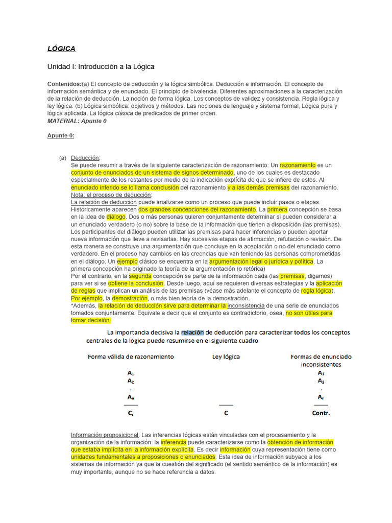 Resumen General Logica | PDF | Razonamiento deductivo | Lógica de ...