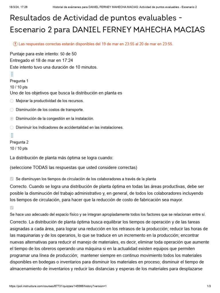 Resultados Examen Daniel Mahecha 50/50 | PDF | Economias