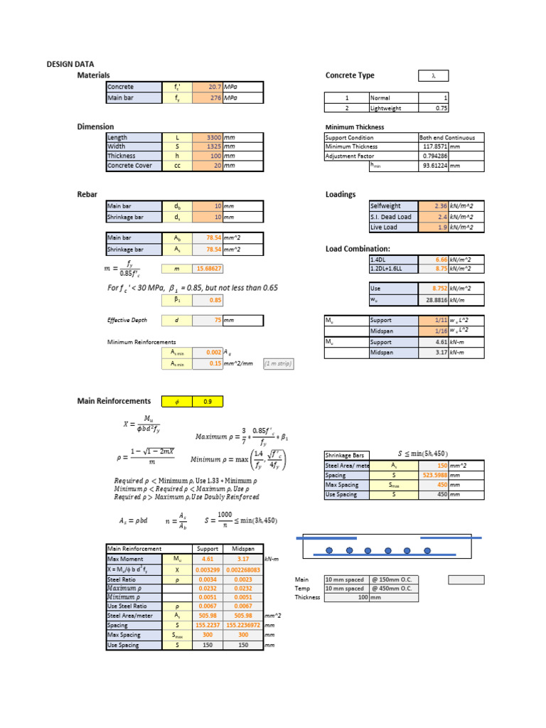 One Way Slab | PDF | Building Technology | Concrete