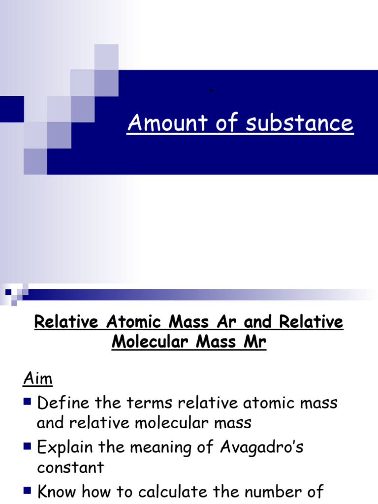2 Ar, MR and Moles | PDF | Mole (Unit) | Molecules