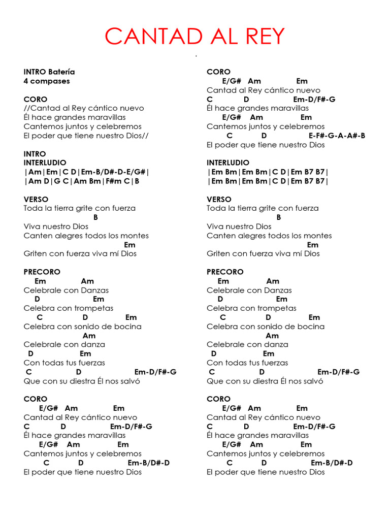 Cantad Al Rey | PDF | Arte