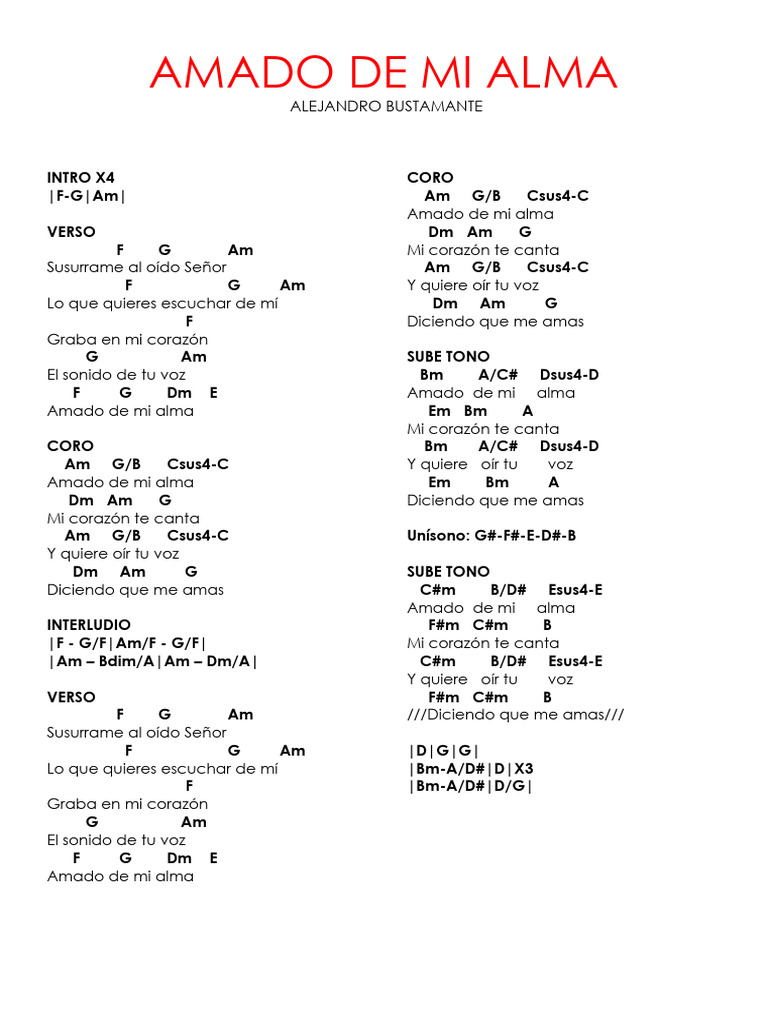 Amado de Mi Alma | PDF