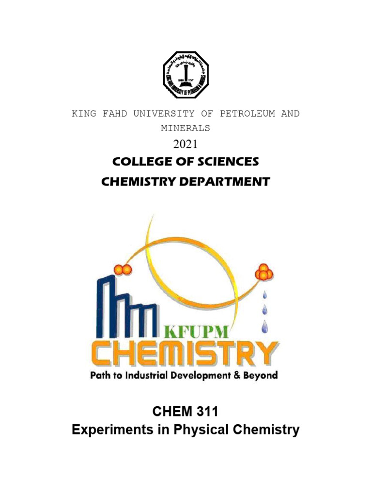 Physical Chemistry Lab Guide | PDF | Chemistry | Physical Sciences