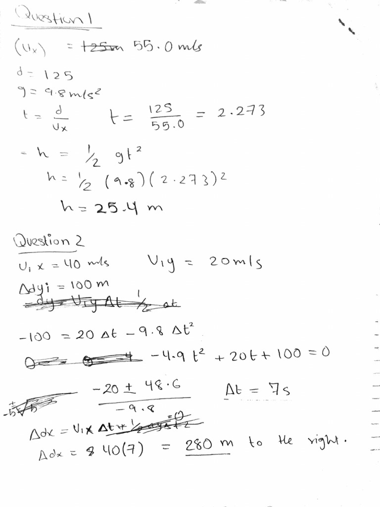 Physics assignment | PDF