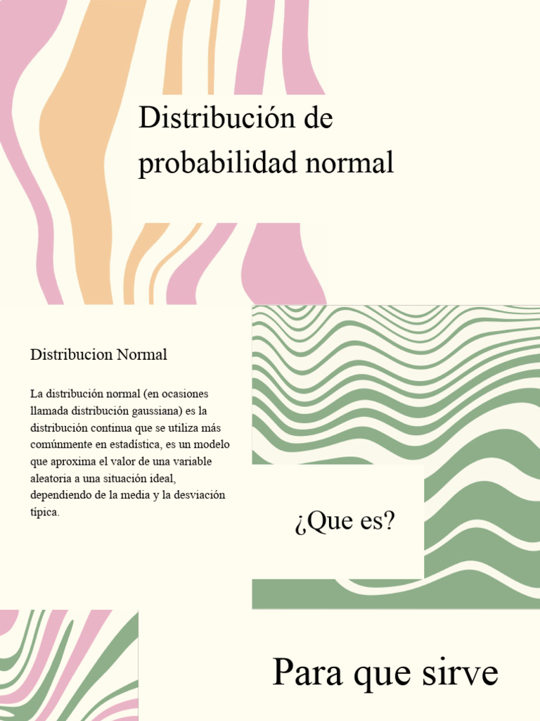 Distribución de Probabilidad Normal | Descargar gratis PDF ...