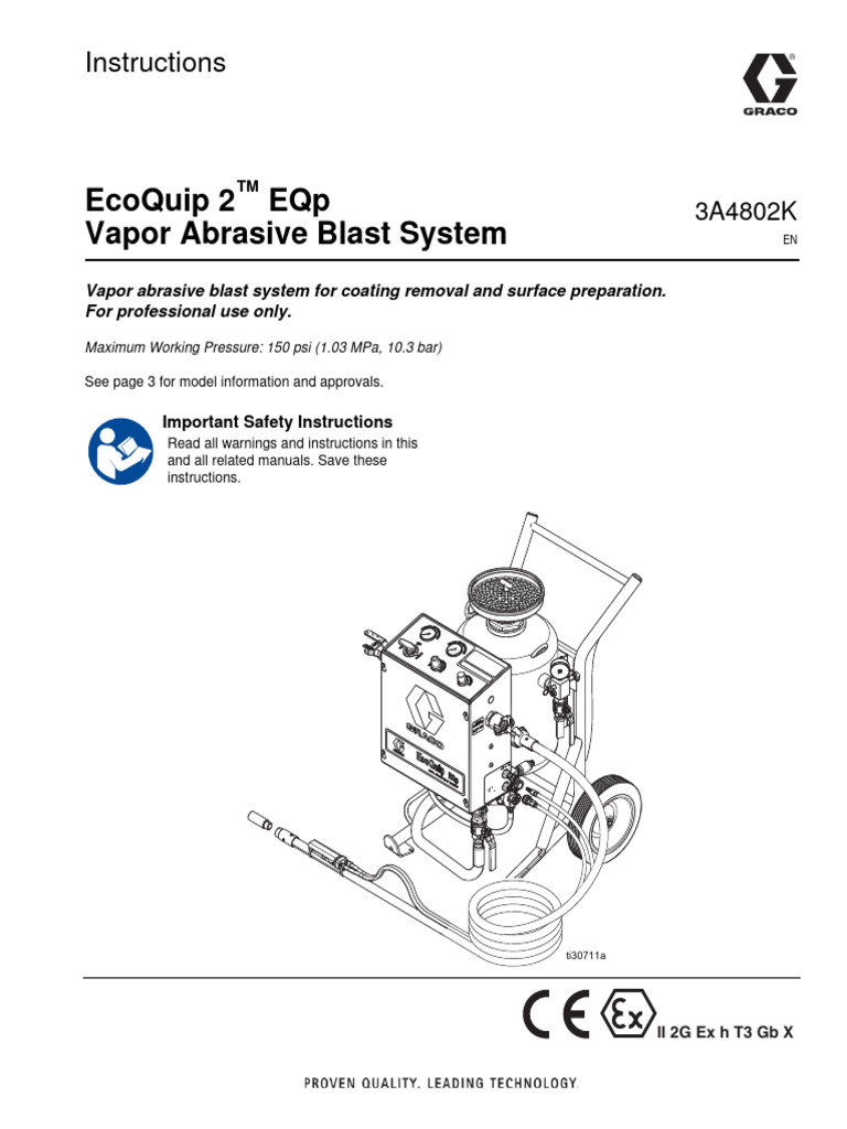Graco Hydroblaster - English Manual | PDF | Personal Protective ...