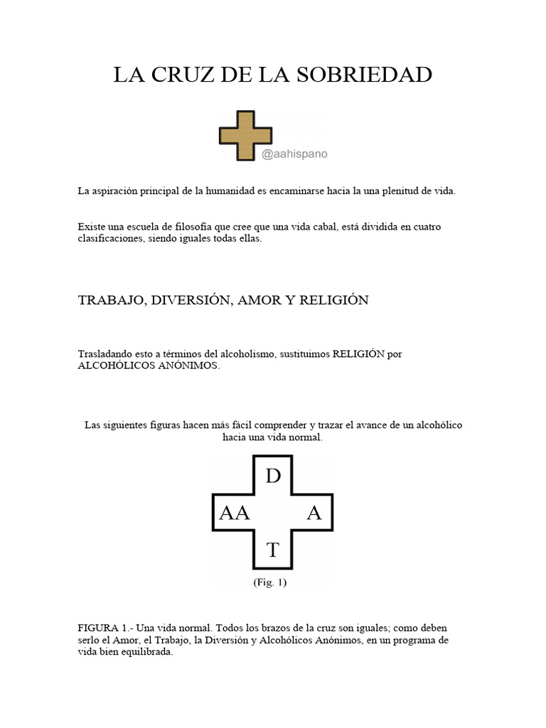 La Cruz de La Sobriedad | PDF | Amor | Sobriedad