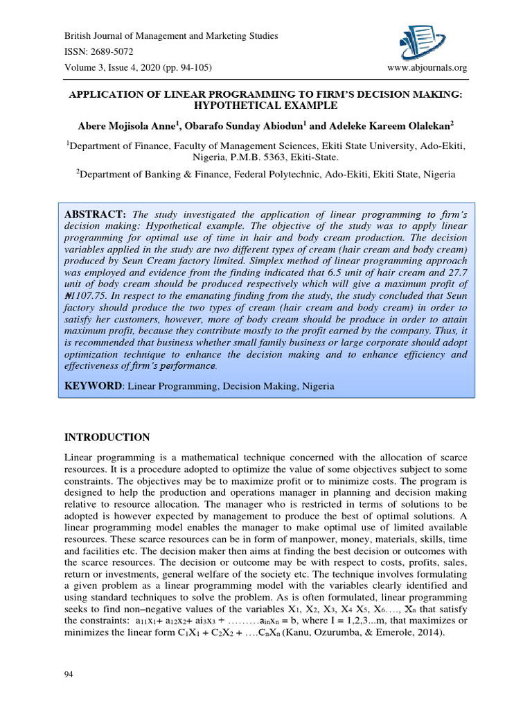 British Journal of Management and Marketing Studies ISSN: 2689-5072 ...