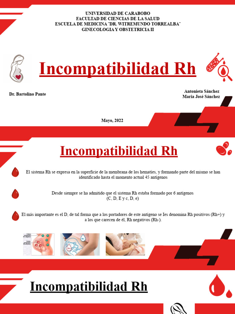 Incompatibilidad RH | PDF | Inmunología | Sangre